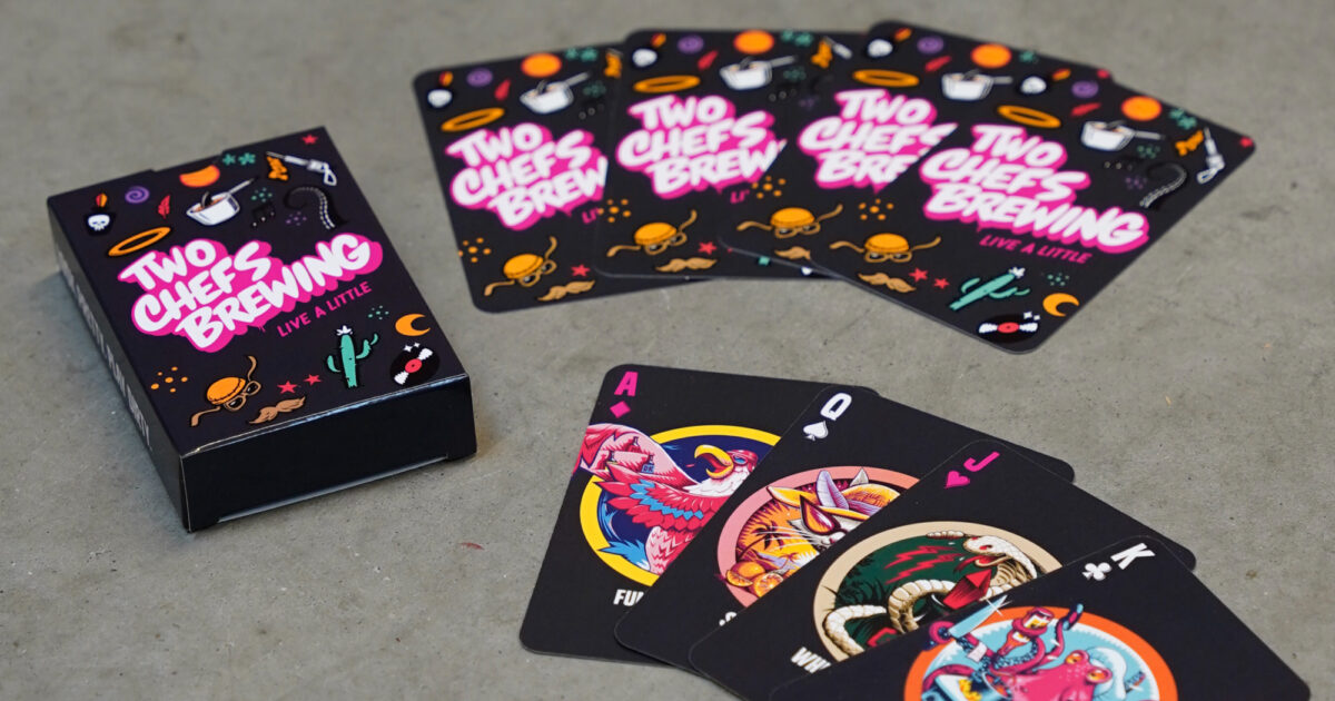 Two Chefs playing cards | Two Chefs Brewing